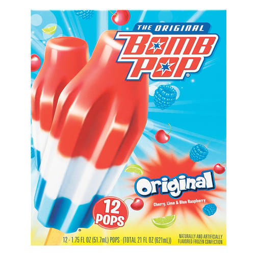 Bomb Pop Original Frozen Desserts, 12 count